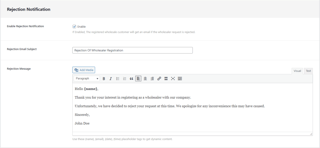Configure Email Notifications - Whols